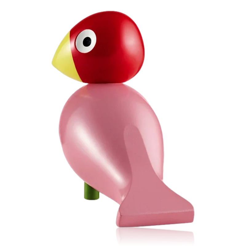 Kay Bojesen Songbird Ruth Pink & Red – The Scandinavian Shop