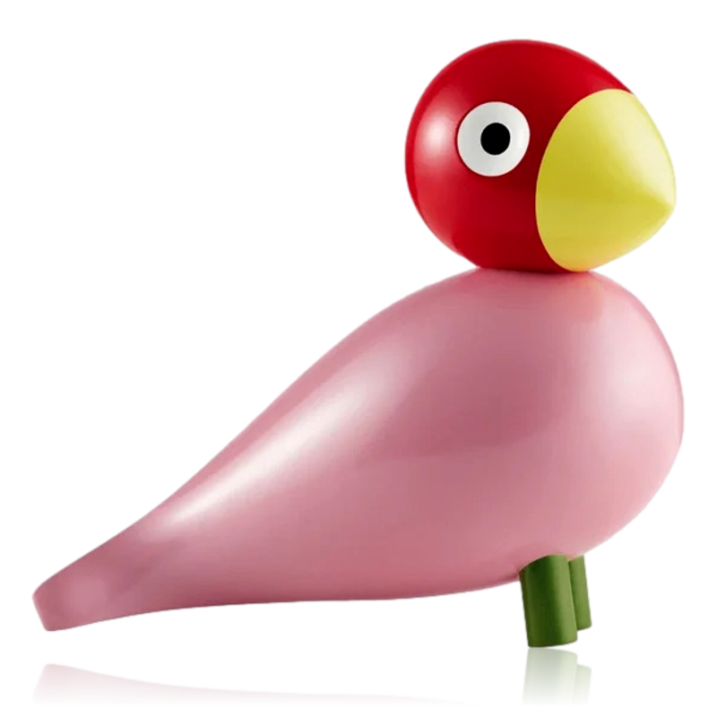 Kay Bojesen Songbird Ruth Pink & Red – The Scandinavian Shop