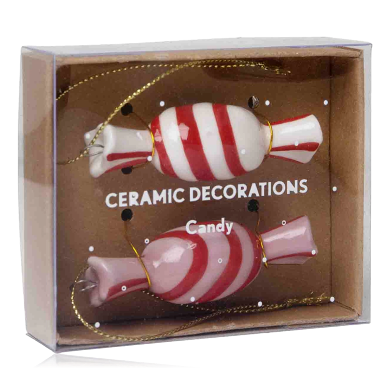 Pluto Ceramic Hanging Decoration Candy 2 Piece – The Scandinavian Shop