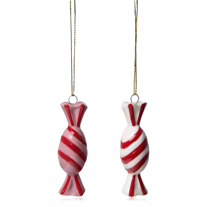 Pluto Ceramic Hanging Decoration Candy 2 Piece – The Scandinavian Shop