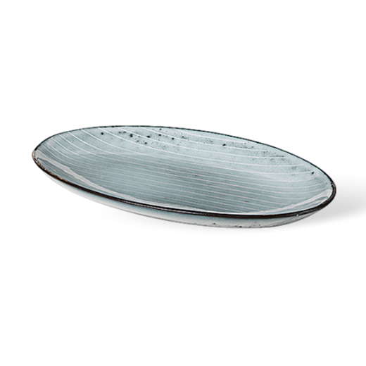 Broste Nordic Sea Stoneware Oval Serving Plate Small – The Scandinavian ...